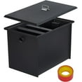 Commercial Grease Trap, 8 - 50 lbs Carbon Steel Interceptor with Side ...