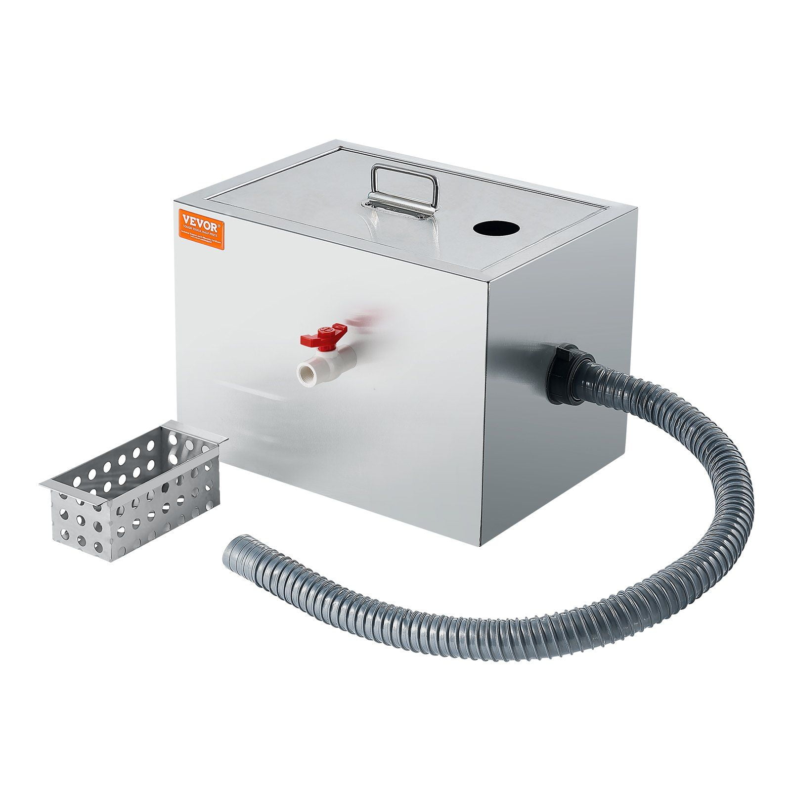 Commercial Grease Trap, 8 LBS Grease Interceptor, Top Inlet Interceptor ...