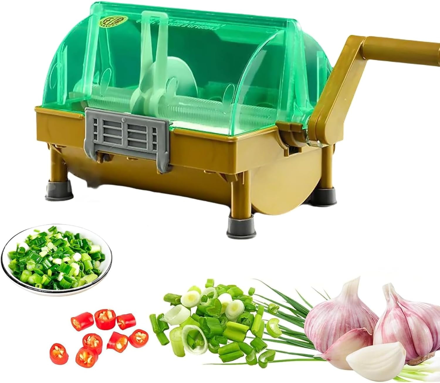 Commercial Hand-Crank Scallion Cutter, Food Cutting Machine with ...