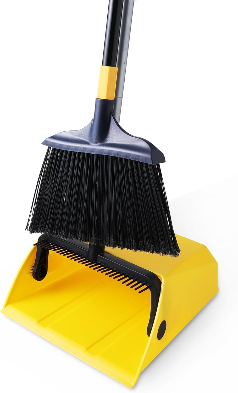 Commercial Heavy Duty Broom And Dustpan With Comb Set Indoor Outdoor ...