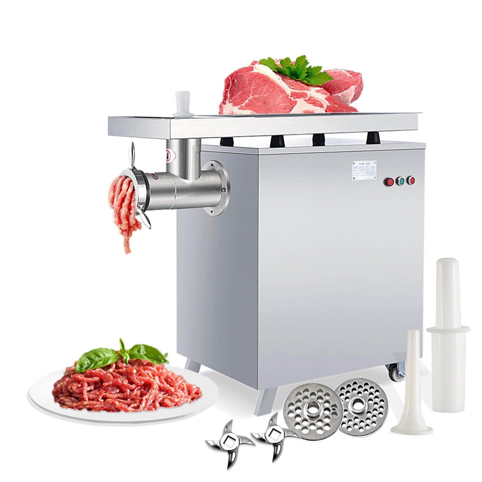 Commercial Heavy Duty Meat Grinder, 800-3000W Electric Meat Grinder ...