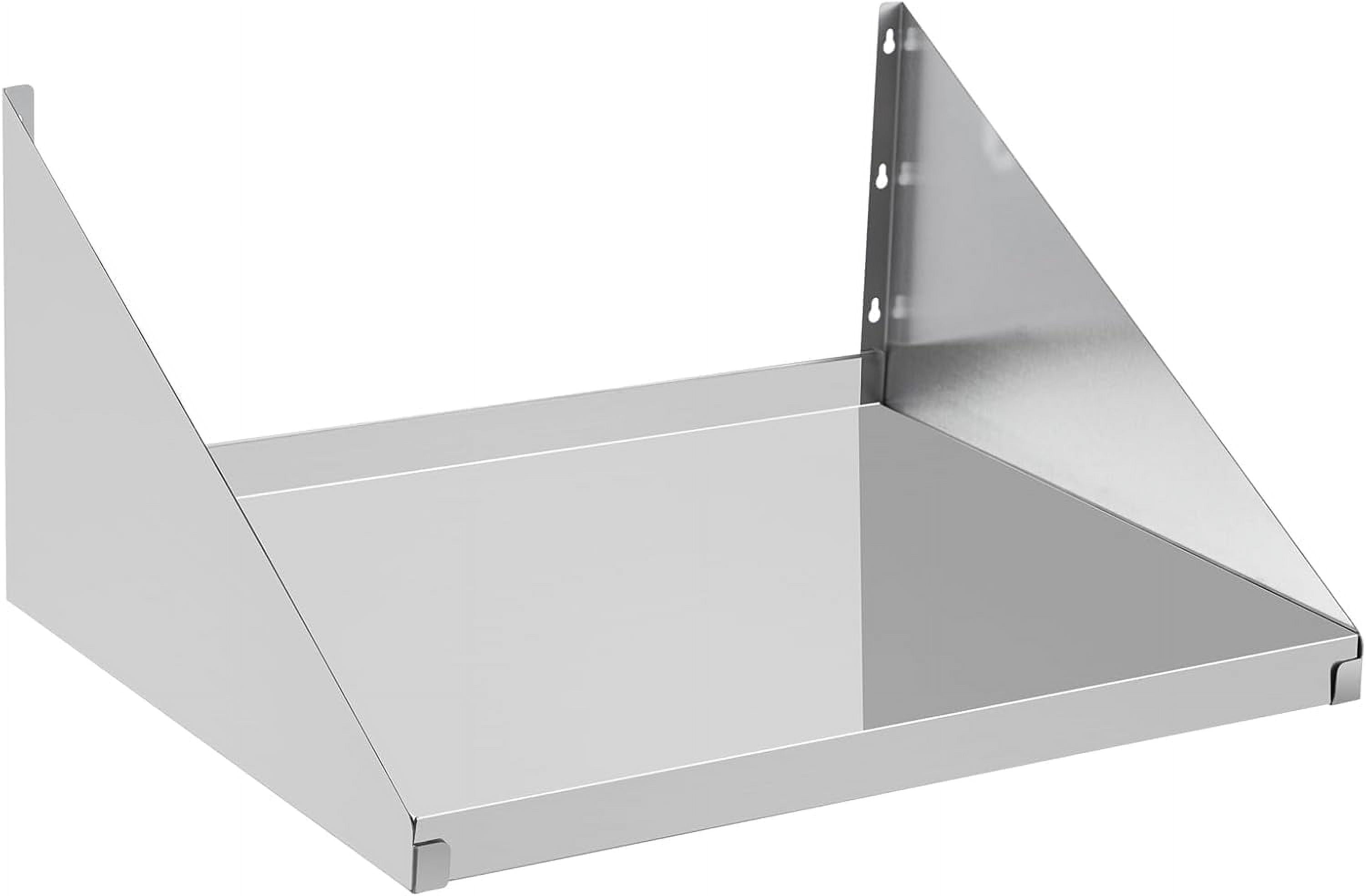 Commercial Heavy Duty Metal Appliance Wall Mount Floating Shelving for ...