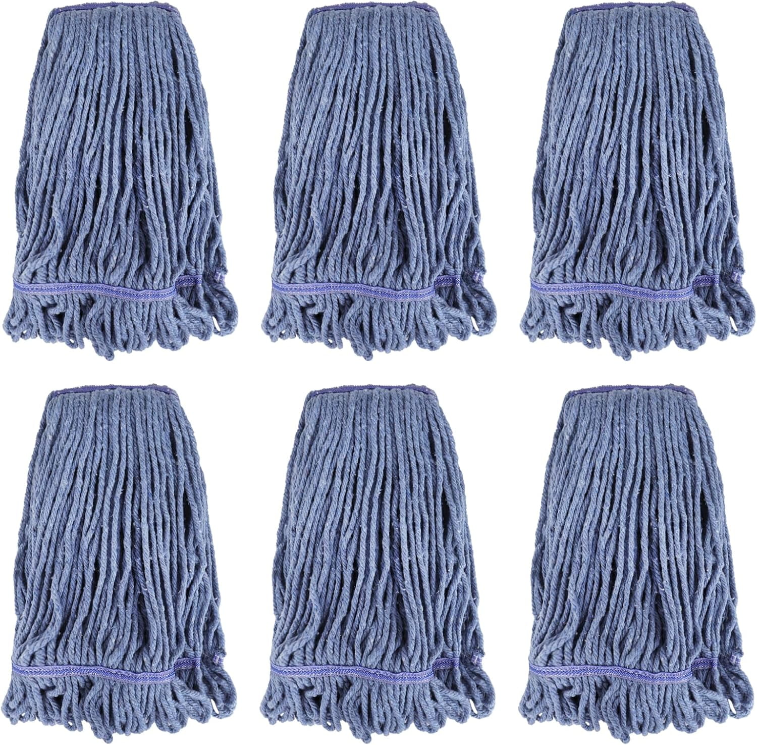 Commercial Heavy Duty Mop Heads Replacement for : 6 Packs Industrial ...