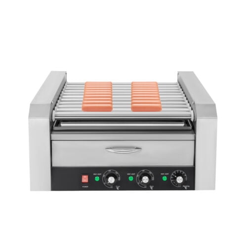 Commercial Hot Dog Machine 11 Roller & 30 Hotdog Grill Cooker w/Bun ...