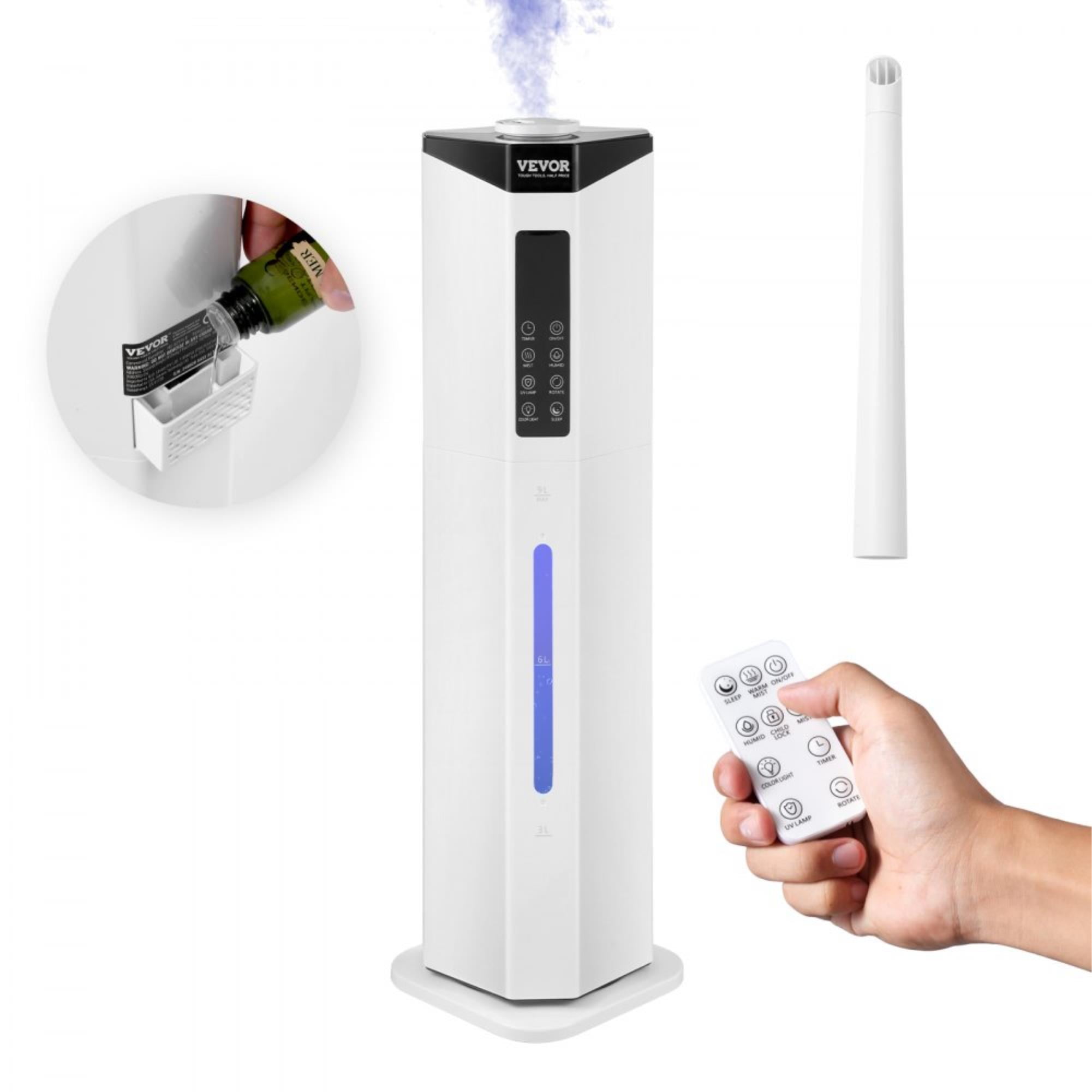 Commercial Humidifier 2.4 Gal Cool/Warm Mist for 430.6 Sq Ft Top Refill ...