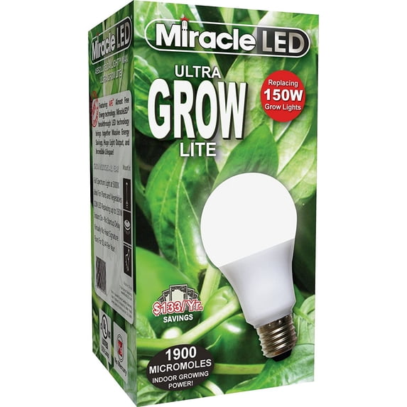 Commercial Hydroponic Ultra Grow Lite - Replaces up to 150W Daylight ...
