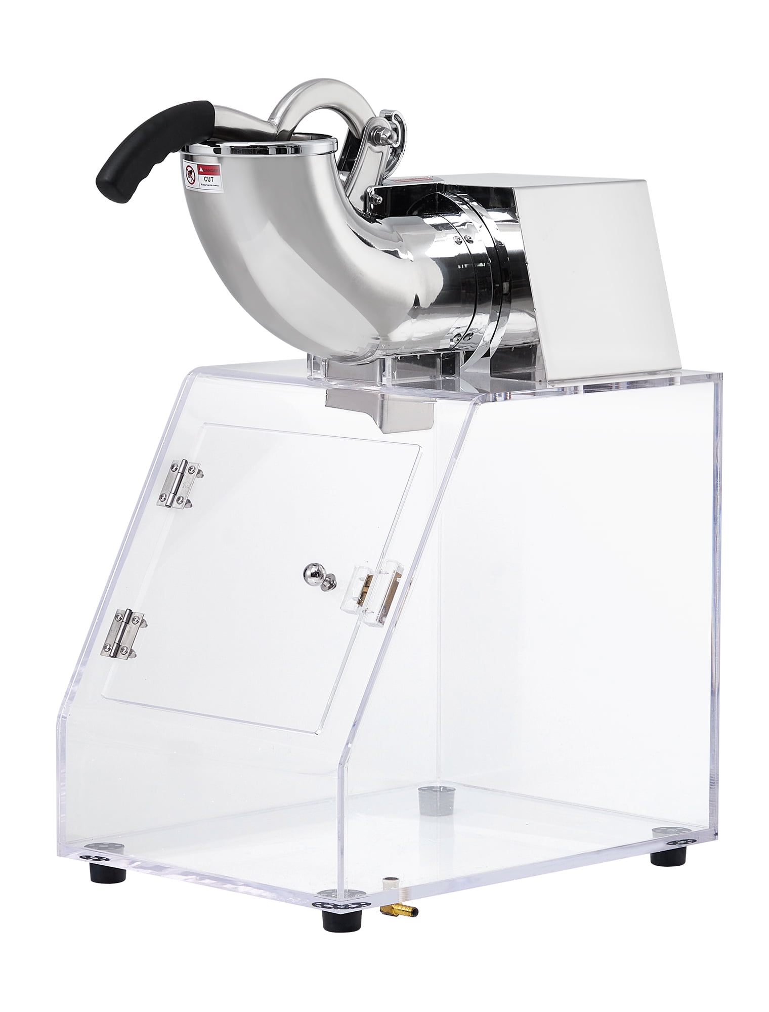 Commercial Ice Crusher 440LBS/H Electric Snow Cone Machine With Dual ...