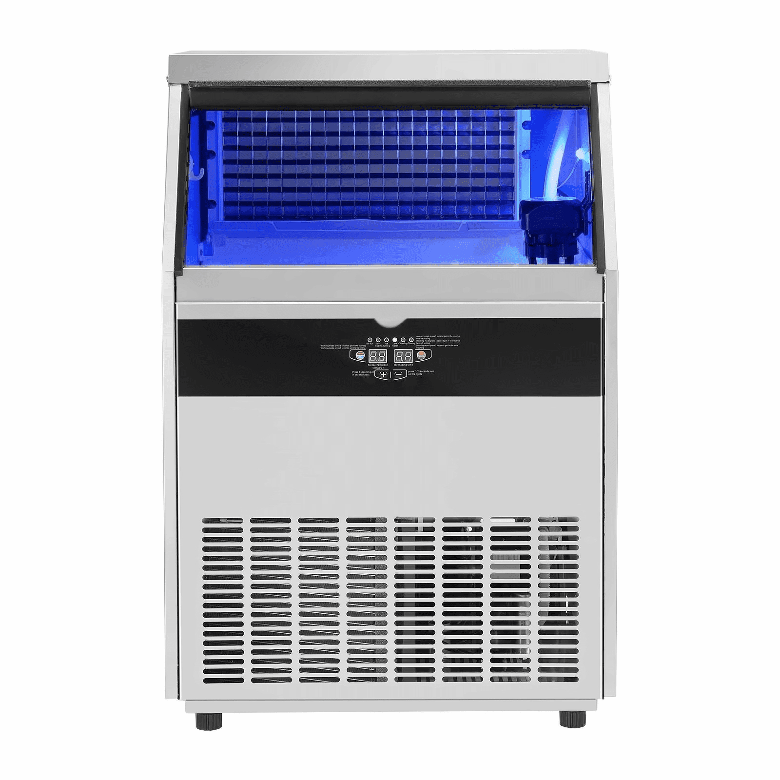 Commercial Ice Maker 330lbs/24H - Freestanding Ice Machine with 88lbs ...