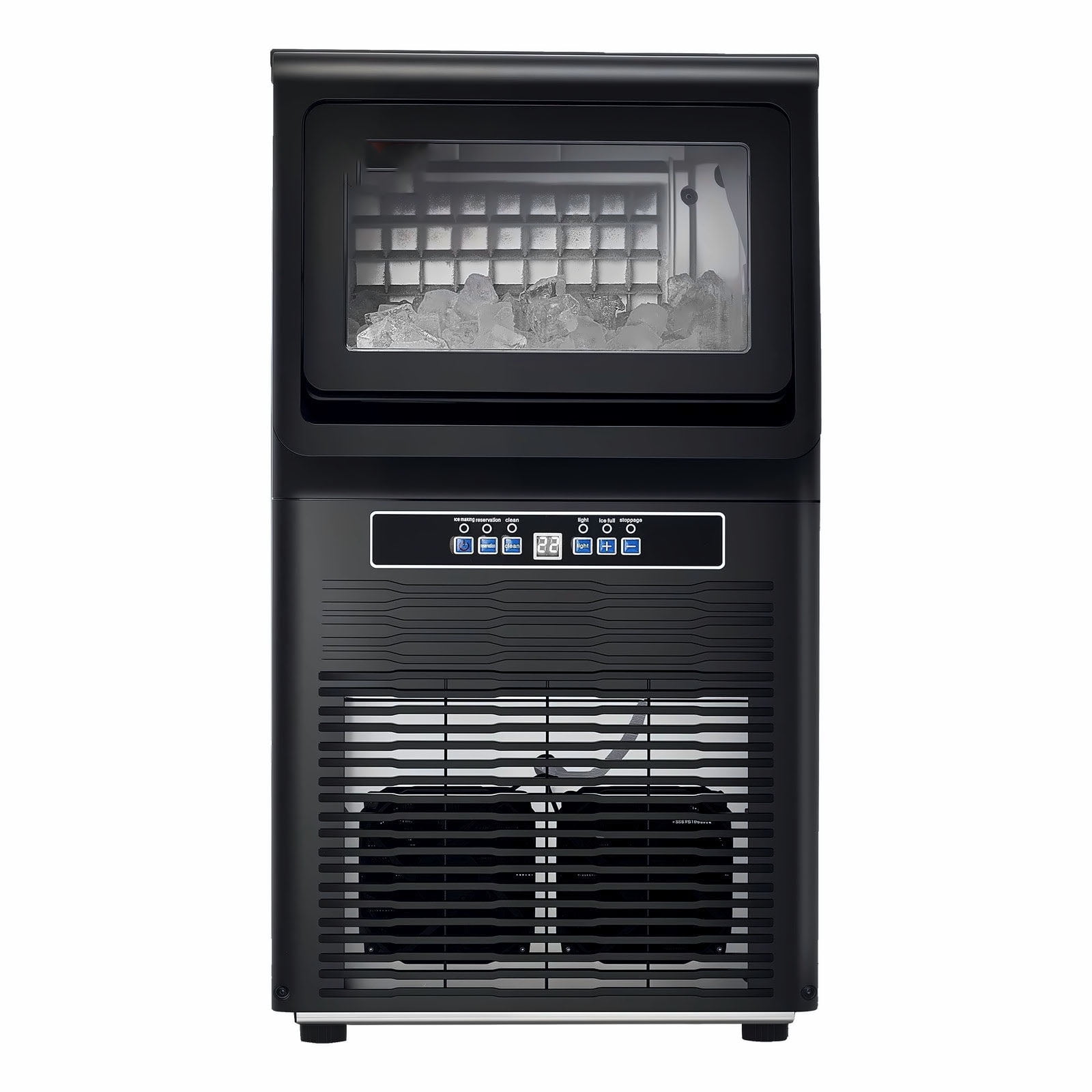 Commercial Ice Maker 70lbs/24H - Freestanding Ice Machine, 36 Cubes/12 ...