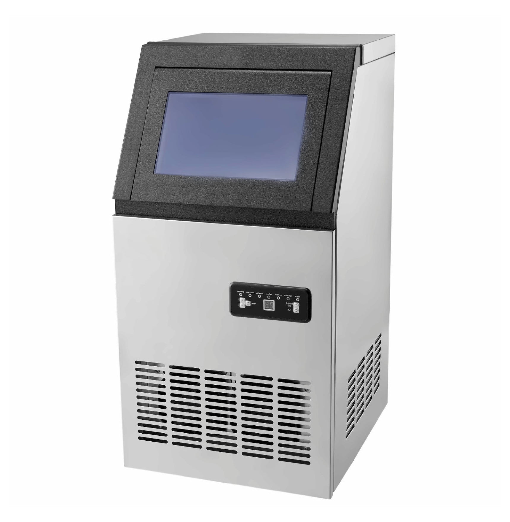 Commercial Ice Maker Freestanding 100lbs/24H, Light Commercial Ice ...