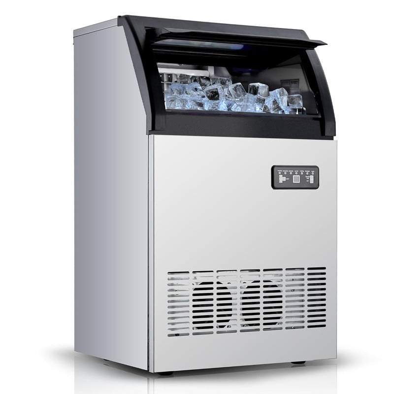 Commercial Ice Maker Machine 100Lbs/24H, 33Lbs Ice Capacity, Under ...