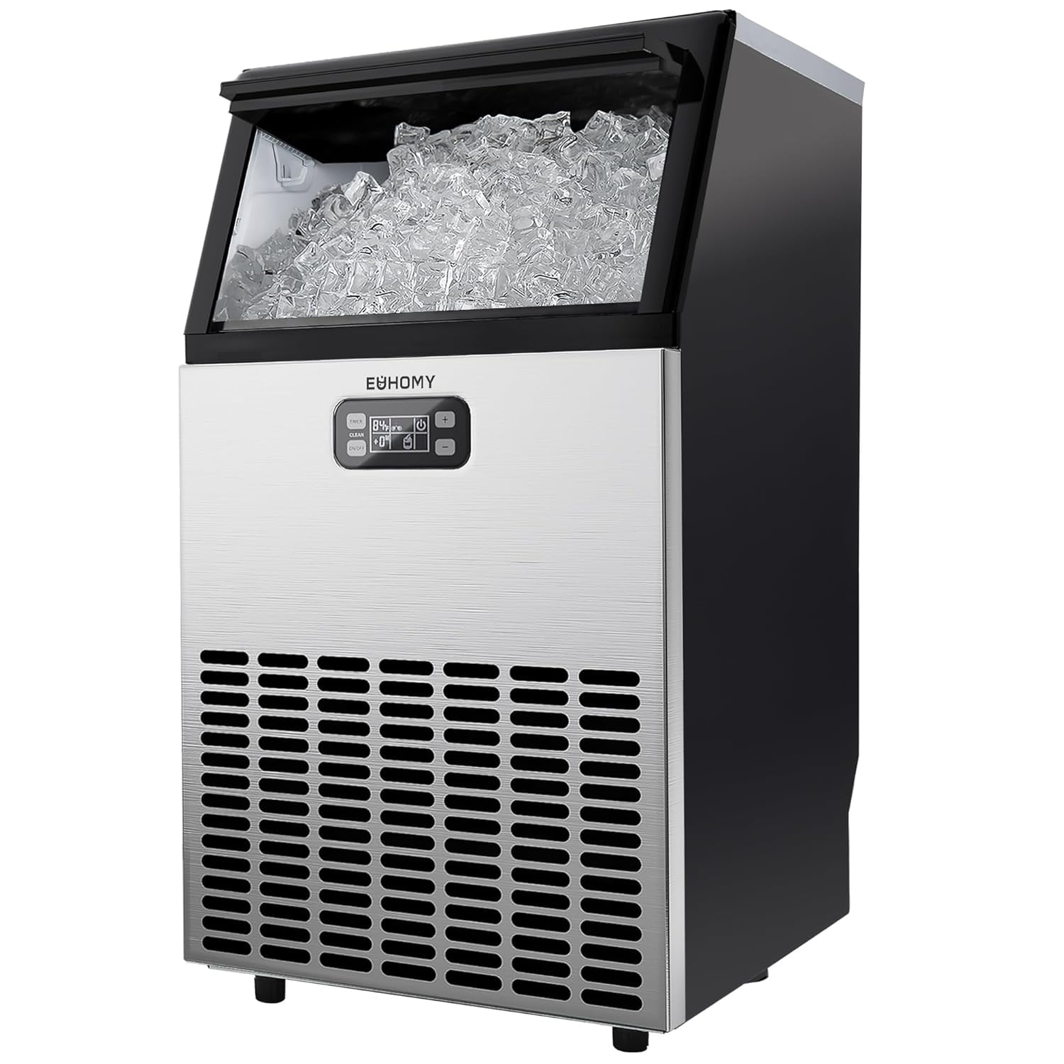 Commercial Ice Maker Machine, 150lbs/24H Stainless Steel Under Counter ...