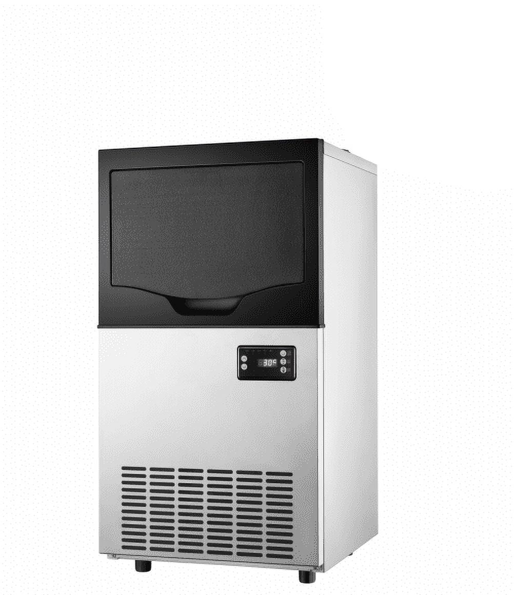 Commercial Ice Maker Machine,24H Stainless Steel Under Counter Ice ...