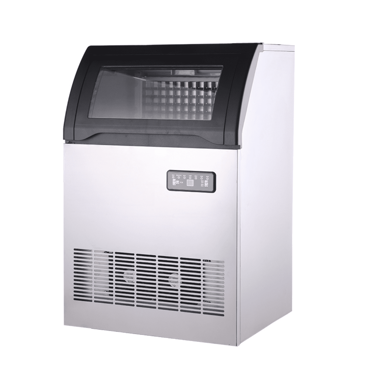 Commercial Ice Maker Machine with 33 lbs Large Storage 100Lbs/24H ...