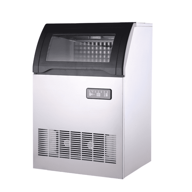 Commercial Ice Maker Machine with 33 lbs Large Storage 100Lbs/24H ...