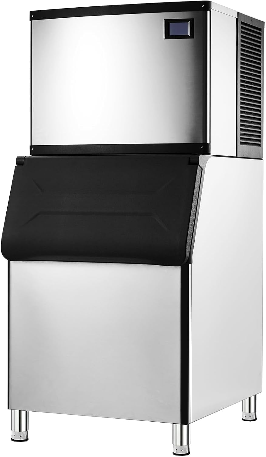 Commercial Ice Maker Machine 350LBS/24H, 310LBS Large Storage Bin ...