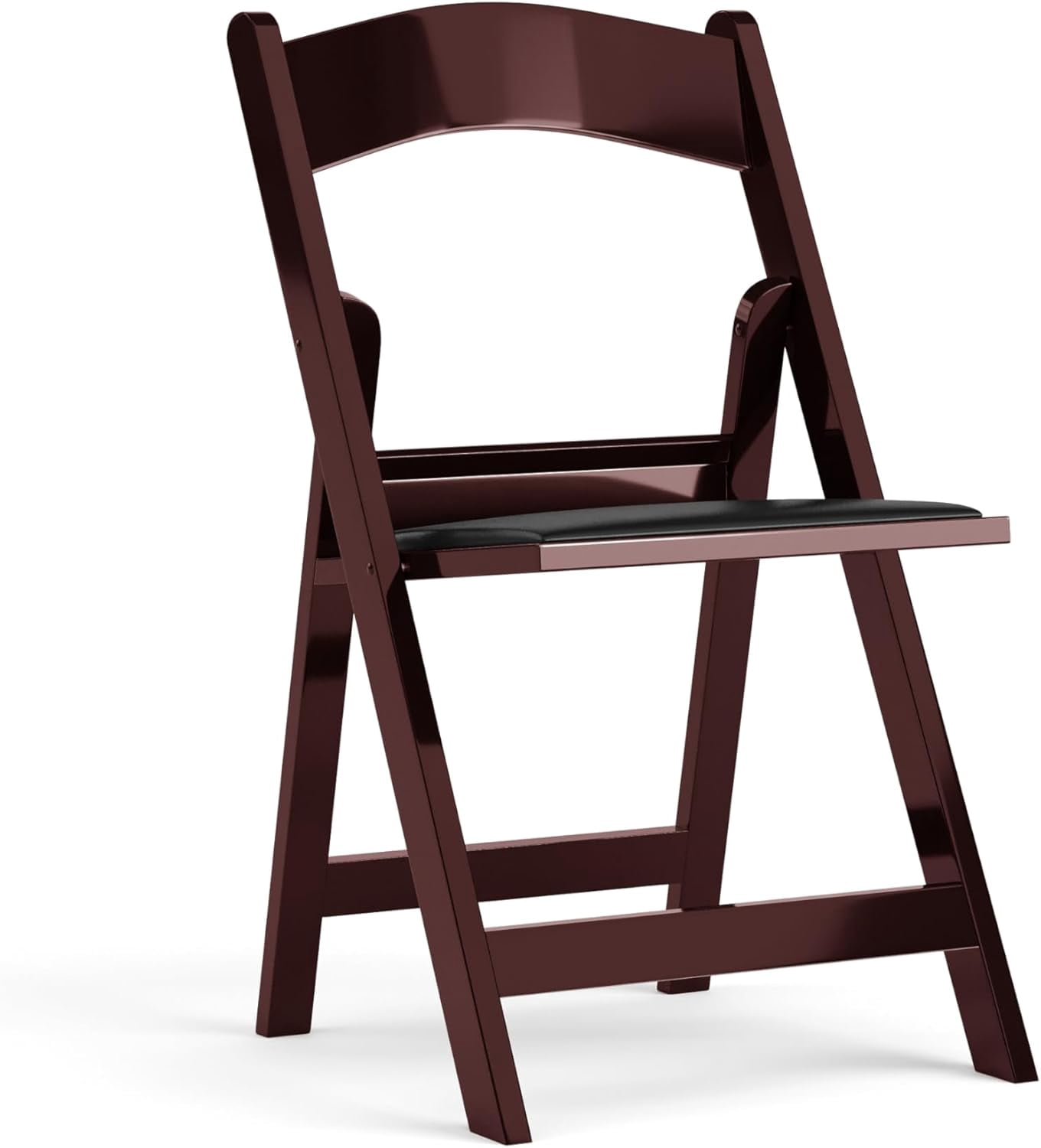 Commercial Indoor/Outdoor Folding Event Chair Wood Look Weather ...