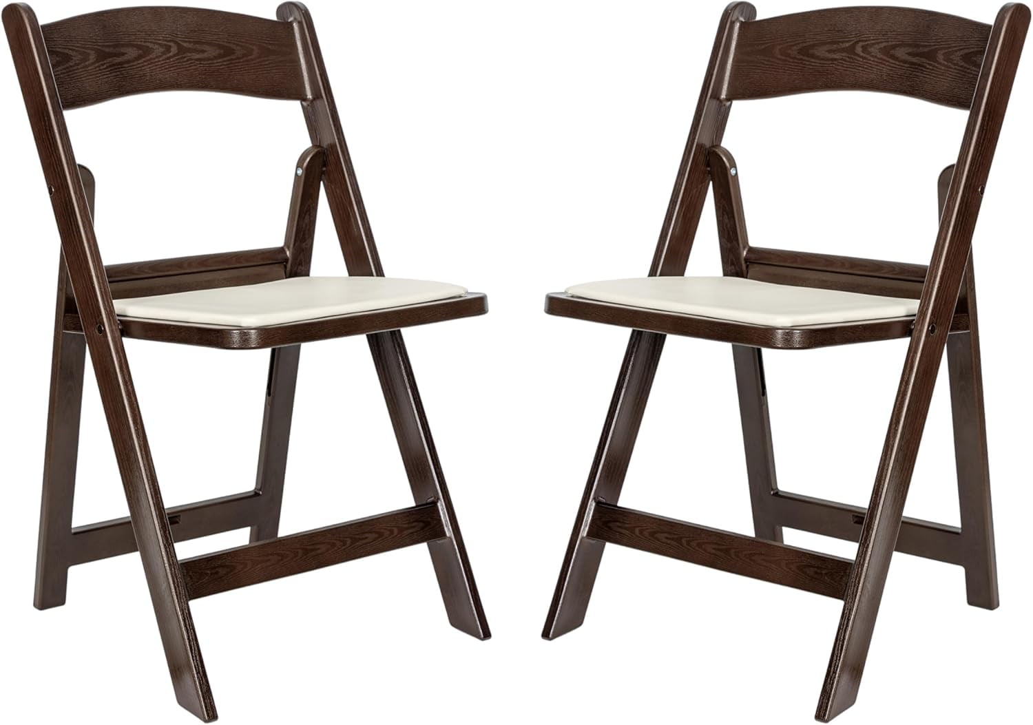 Commercial Indoor/Outdoor Folding Event Chair Wood Look Weather ...