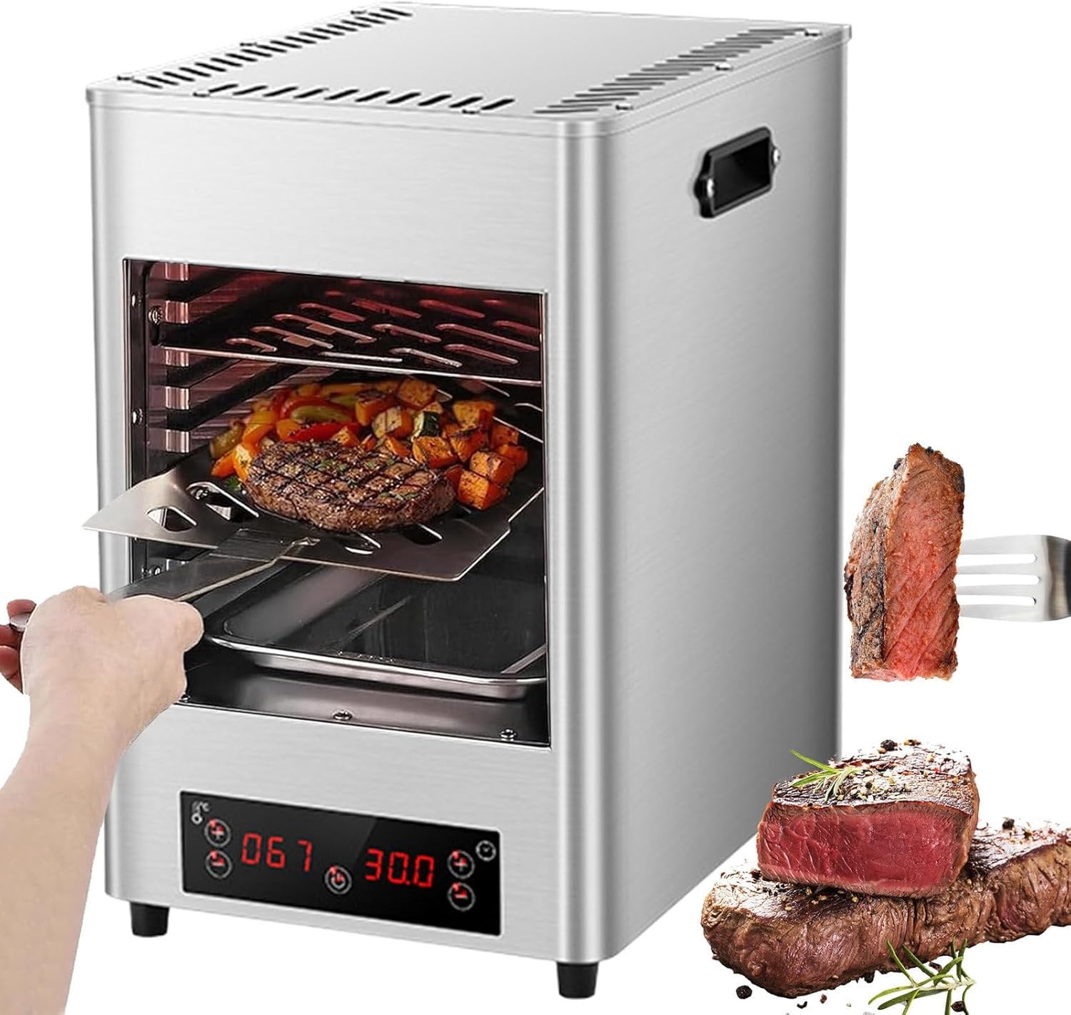 Commercial Indoor Steak Grill/Electric Steak Broiler - 30 Min Time/8 ...