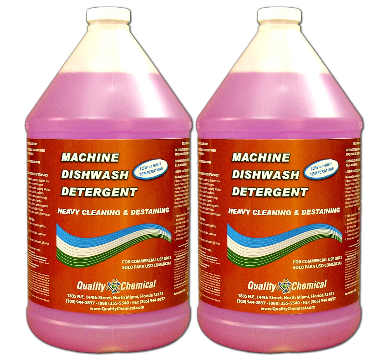 Quality Chemical Commercial Dishwasher Detergent, 2 Gallon, Alkaline ...