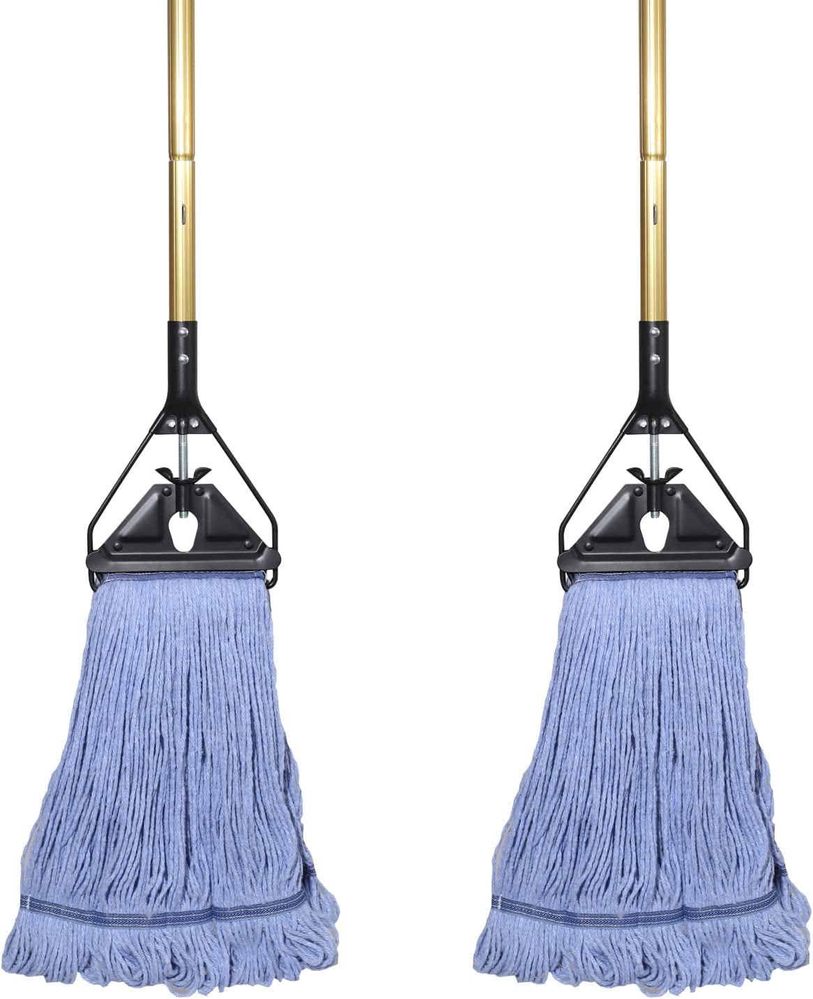 Commercial Industrial Heavy Duty Mop with Long Handle,58" Looped-End ...