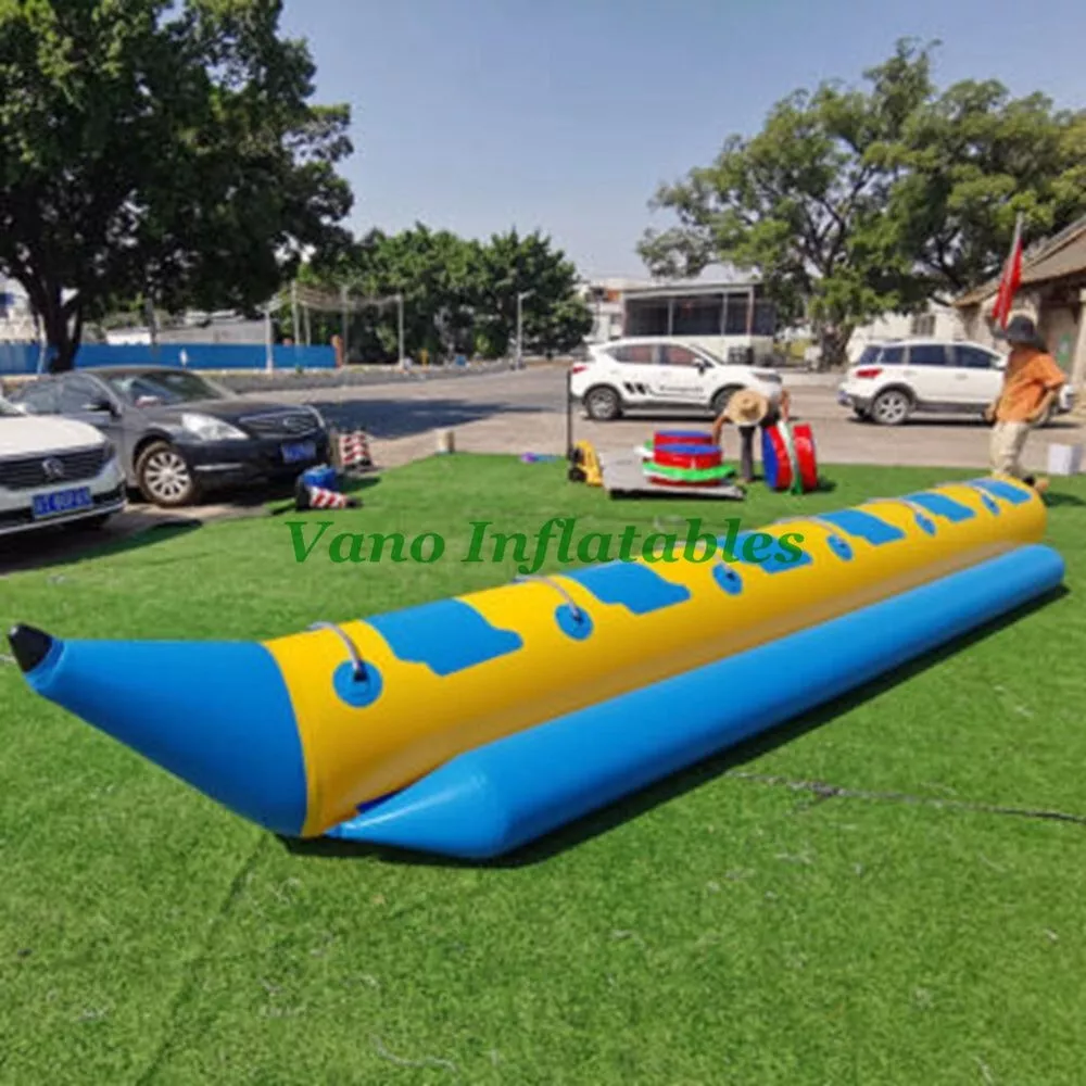 Commercial Inflatable Banana Boat 6 Persons Inline Water Sports Game ...