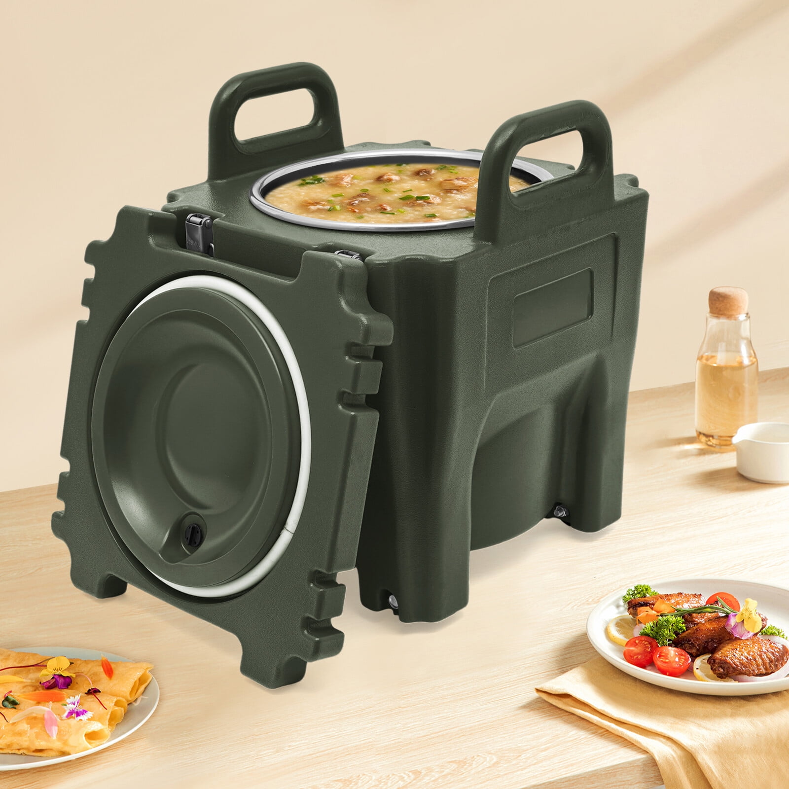 Commercial Insulated Catering Hot Cold Serving Chafing Dish Food Pan ...