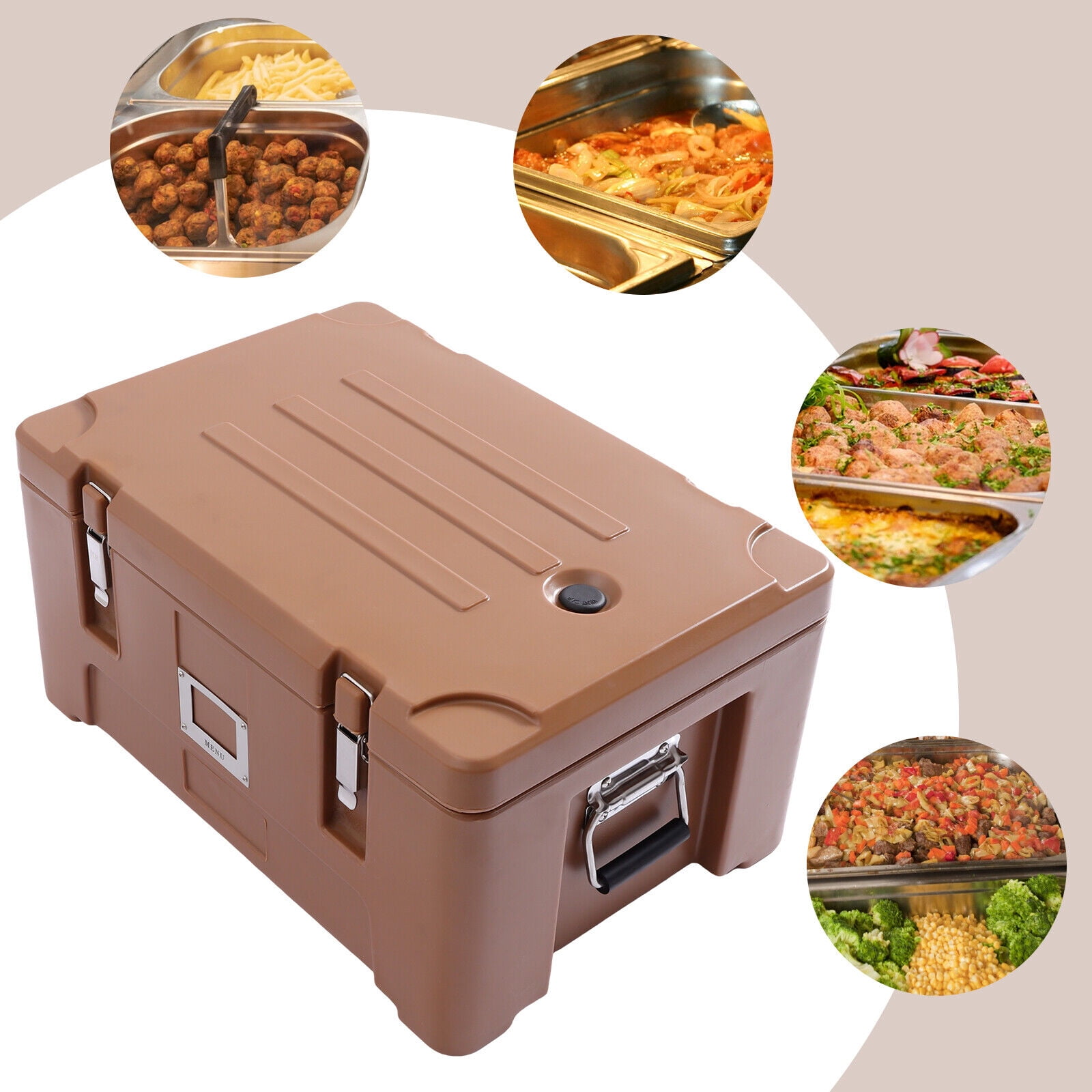 Commercial Insulated Food Pan Carrier Box Catering Hot Cold Chafing ...