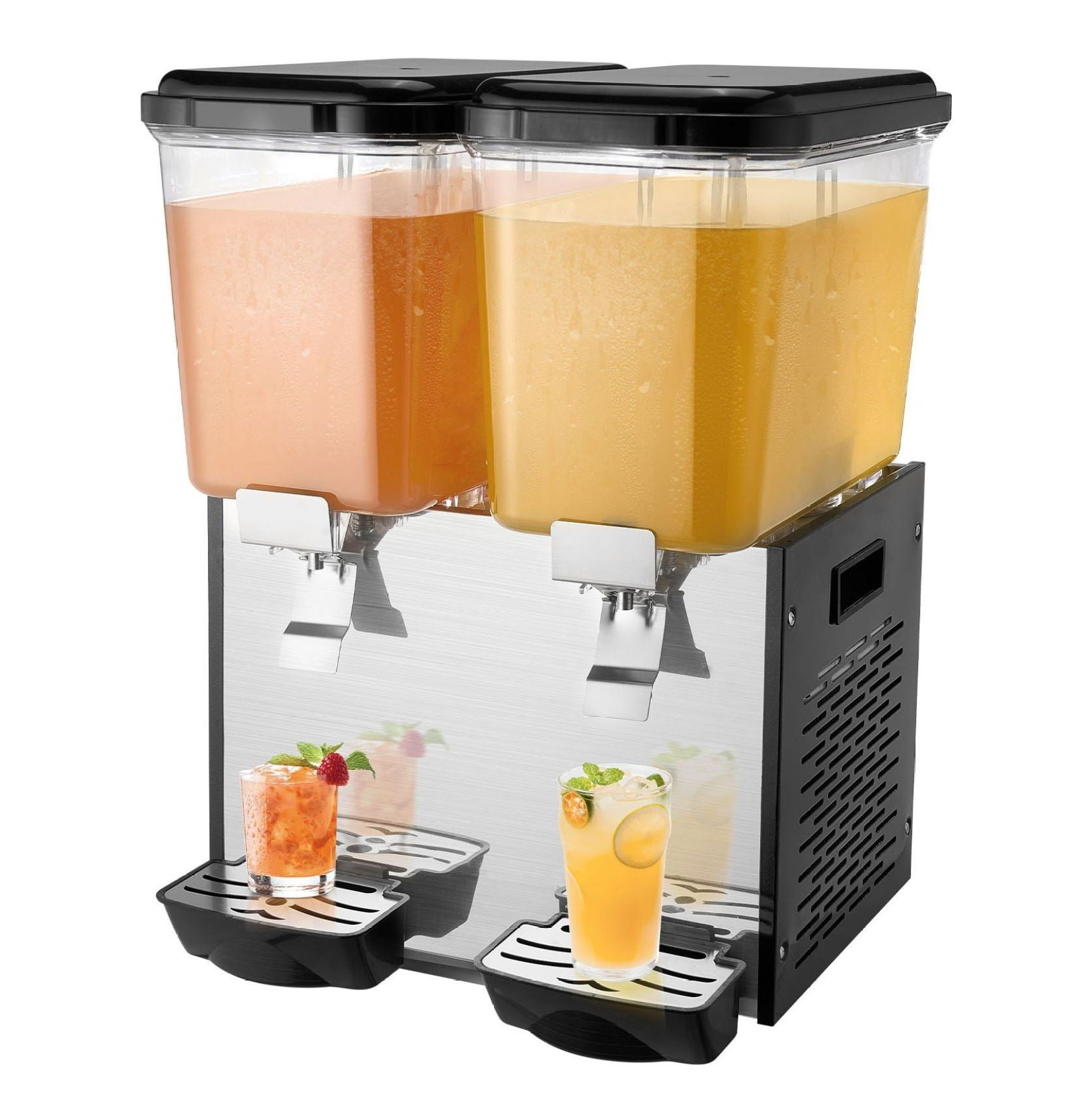 Commercial Juice Dispenser 36L Dual Tank Cold Beverage Machine ...