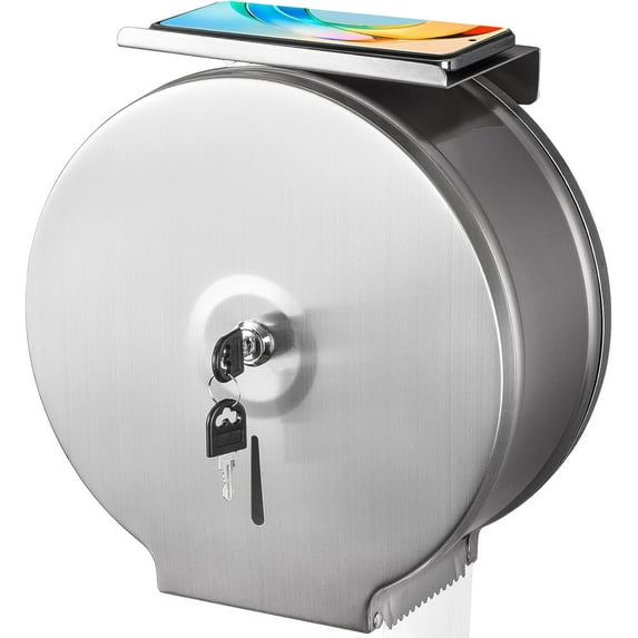 Commercial Jumbo Toilet Paper Dispenser with Shelf Wall Mount Stainless ...