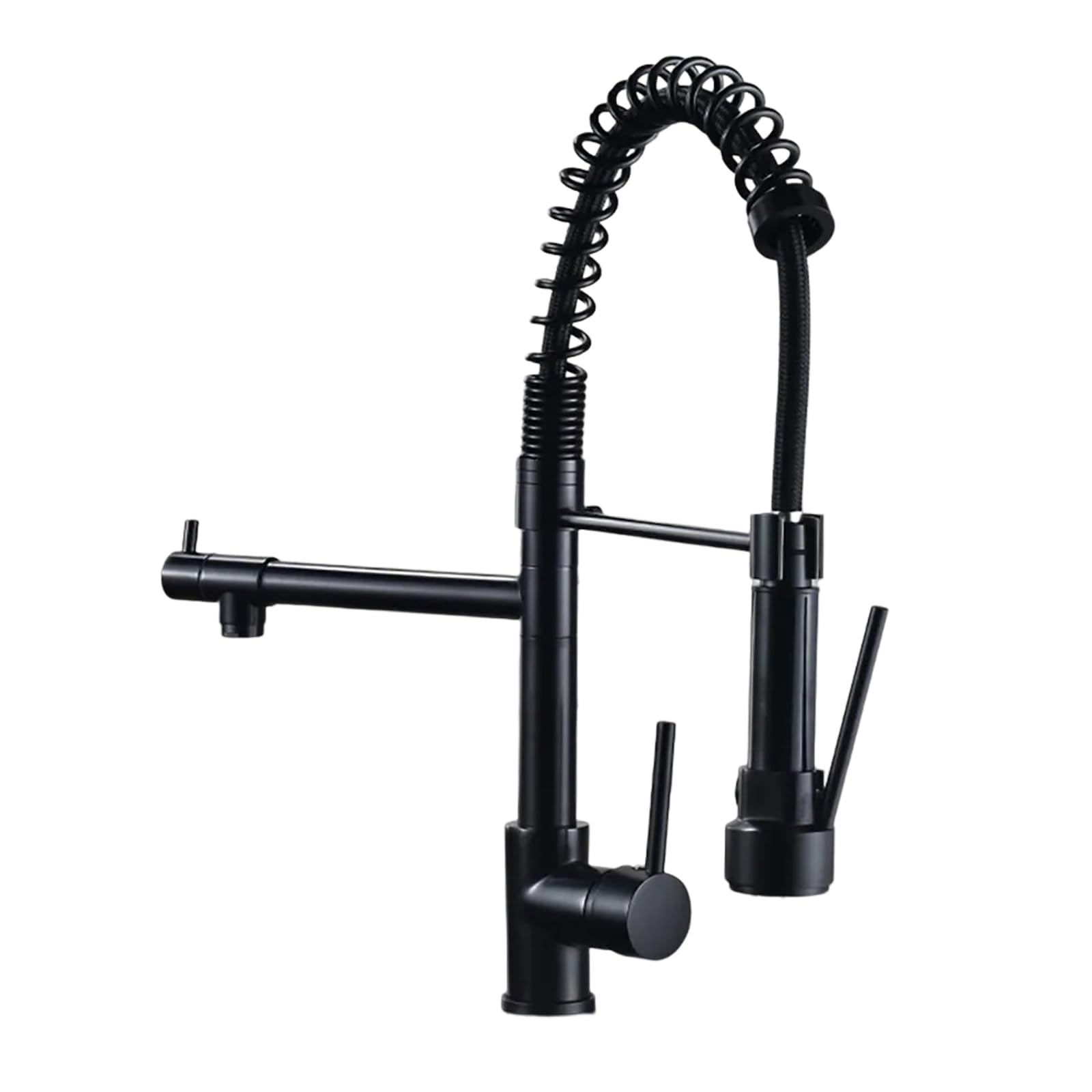 Commercial Kitchen Faucet with Pull Out Sprayer,Black Kitchen Sink ...