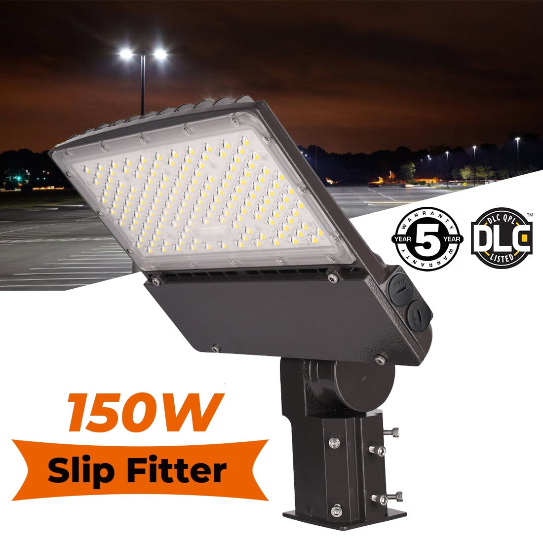 Commercial LED Street Pole Lights 150w IP65 Outdoor Yard Parking Lot ...