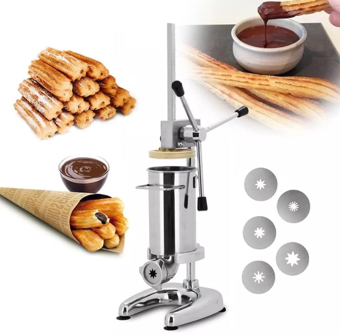 Commercial Manual Churro Maker - Stainless Steel Spanish Churrera ...