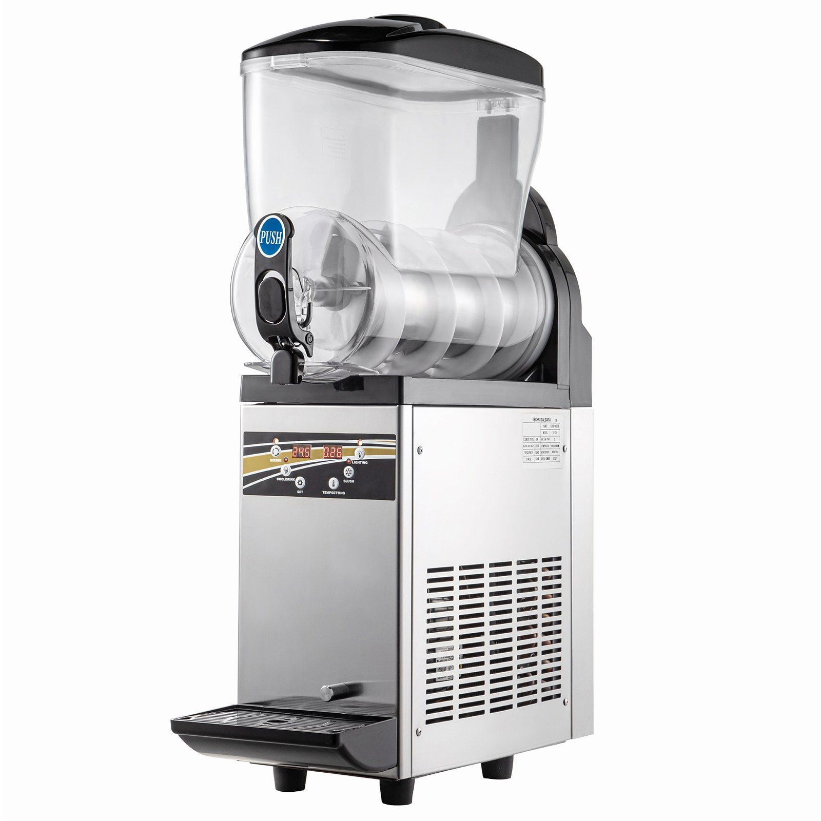 Commercial Margarita Machine, 1Tank 15L Commercial Slushy Machine ...