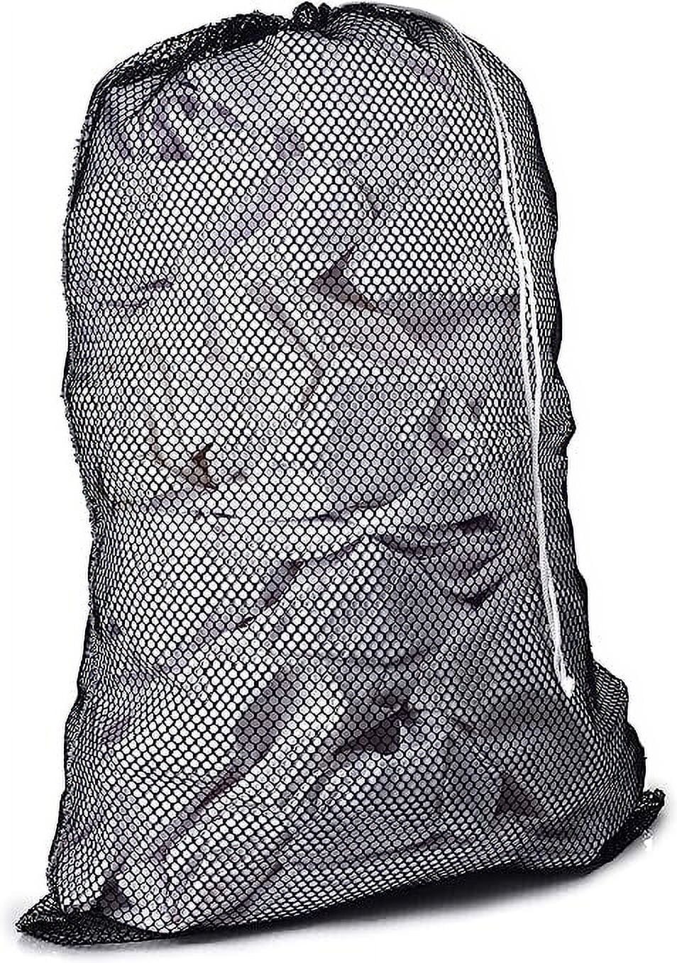 Commercial Mesh Laundry Bag - Sturdy Mesh Material with Drawstring ...