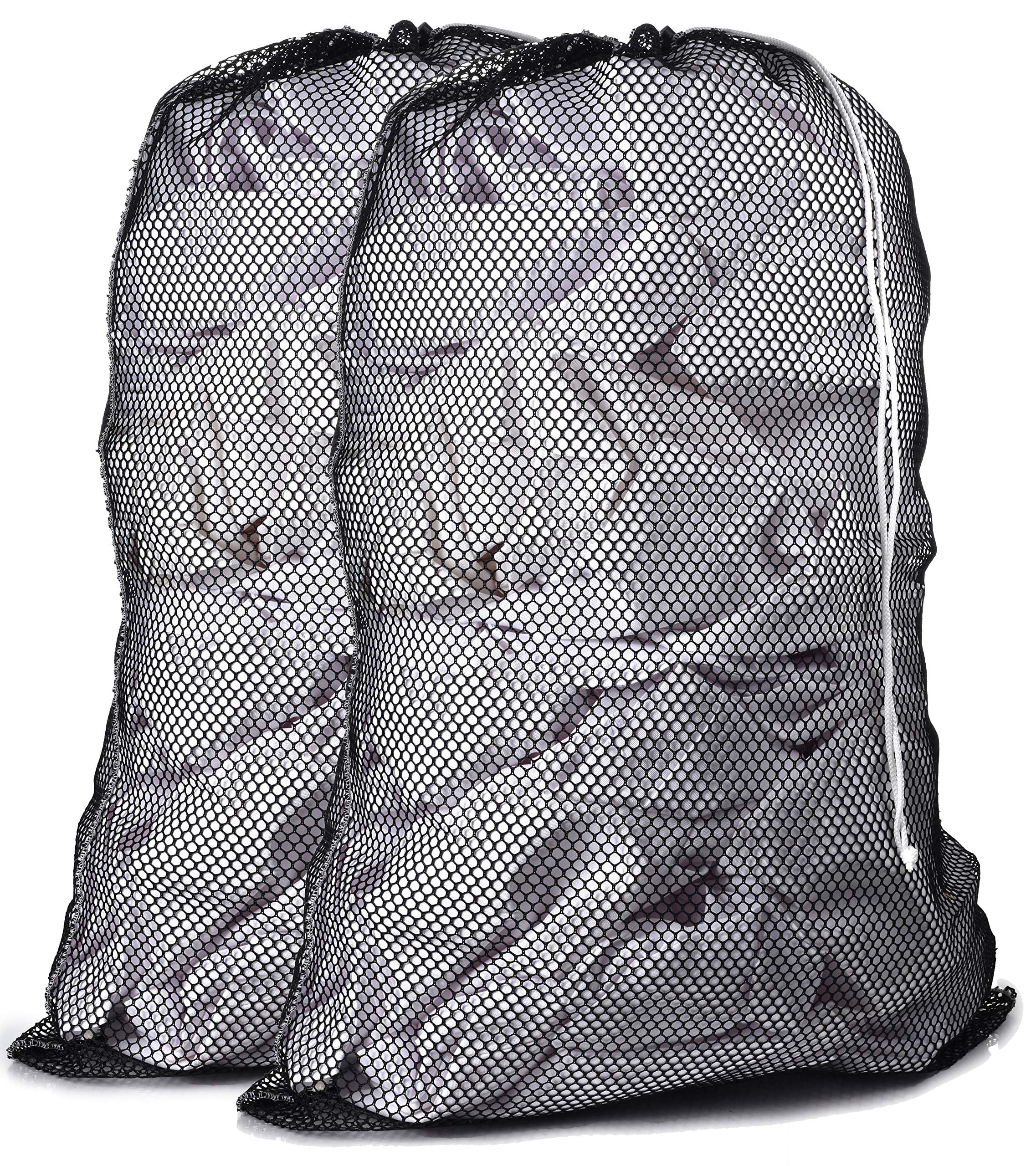 Commercial Mesh Laundry Bag - Sturdy Mesh Material with Drawstring ...