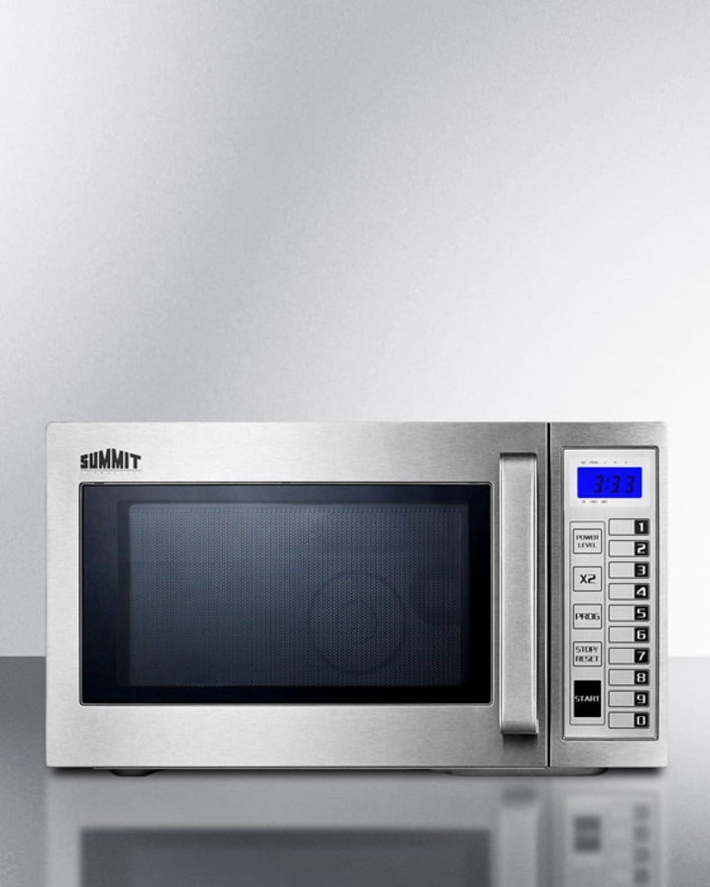 Summit SCM1000SS Top Kitchen Commercial Microwave - Stainless Steel ...