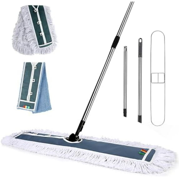 Commercial Mop, 42" Heavy Duty Dust Mop with Stainless Steel Handle ...