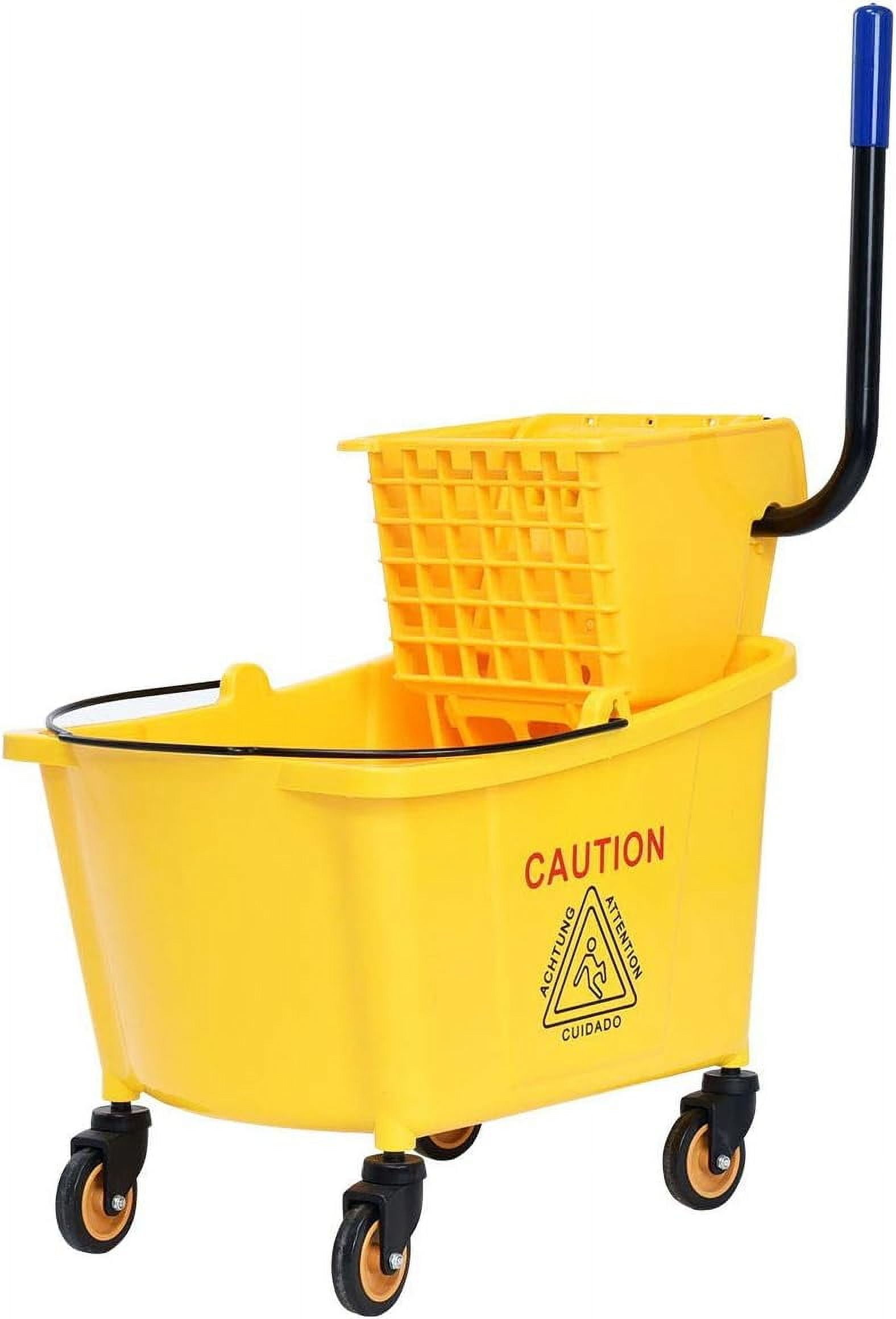 Commercial Mop Bucket, Mop Bucket with Wringer, Household Portable Mop ...
