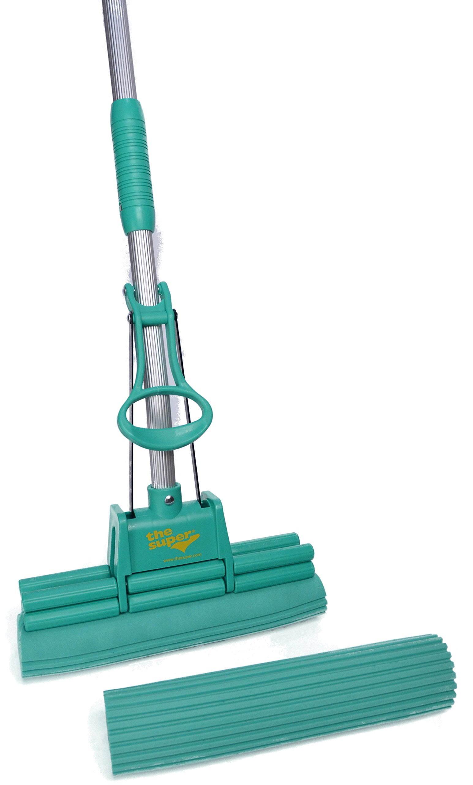 Commercial PVA Sponge Mop Set 11 Inch, Double Roller with Extra Refill ...