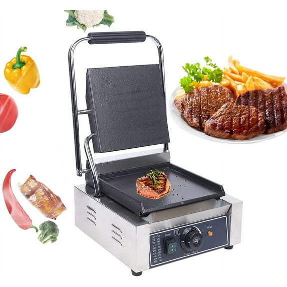 Commercial Panini Grill Press, Stainless Steel Sandwich Toastie Maker ...