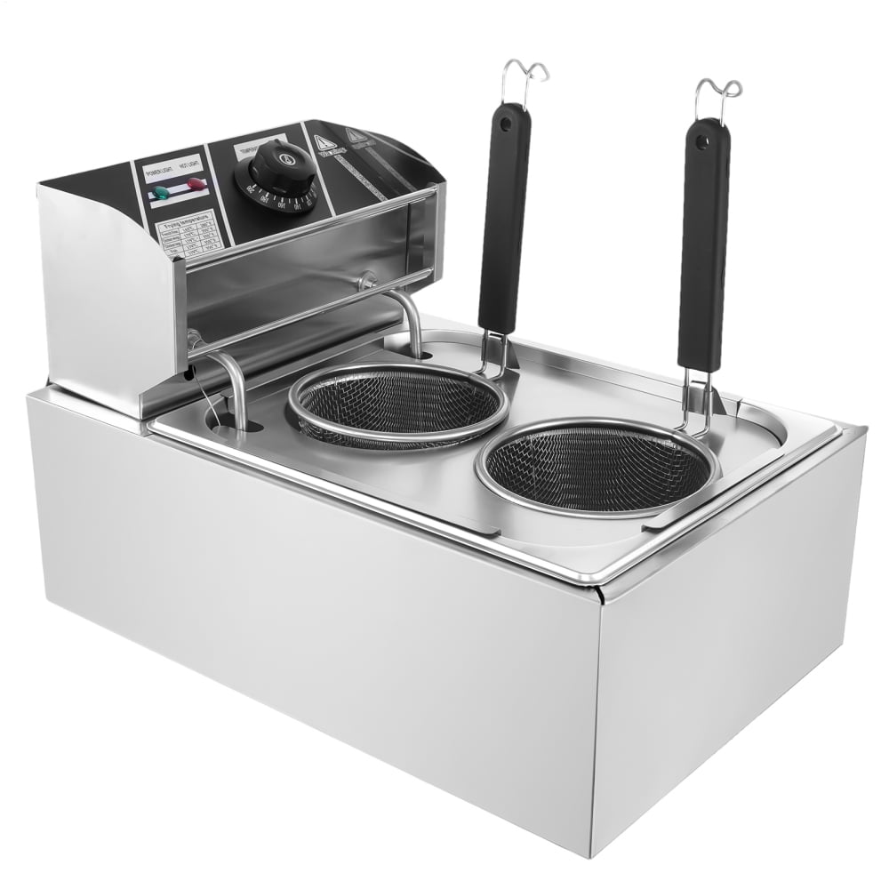 Commercial Pasta Cooker 2 Holes Electric Pasta Boiler 1500W Adjustable Temperature Pasta Cooking ...