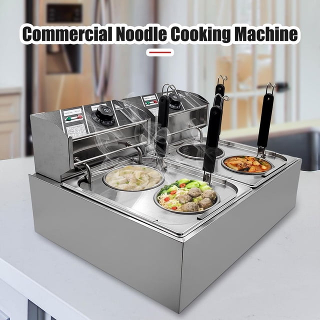 Commercial Pasta Cooker Electric Noodle Cooker with 6 Baskets for ...