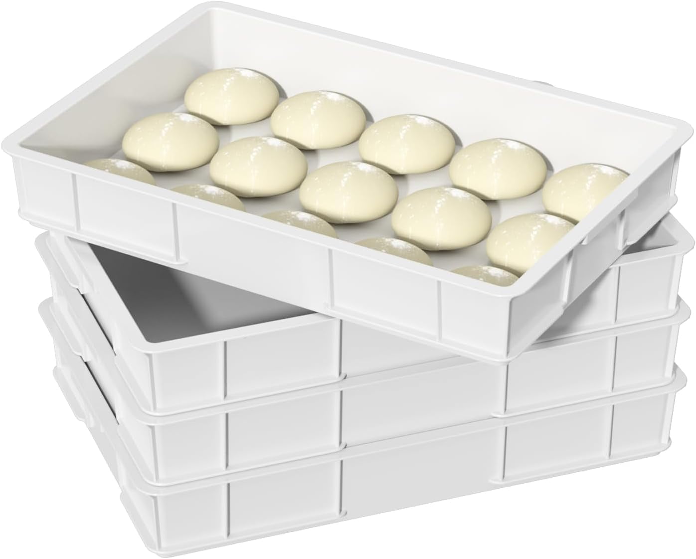 Commercial Pizza Dough Proofing Box, Stackable Dough Proofing Tray, - Walmart.com