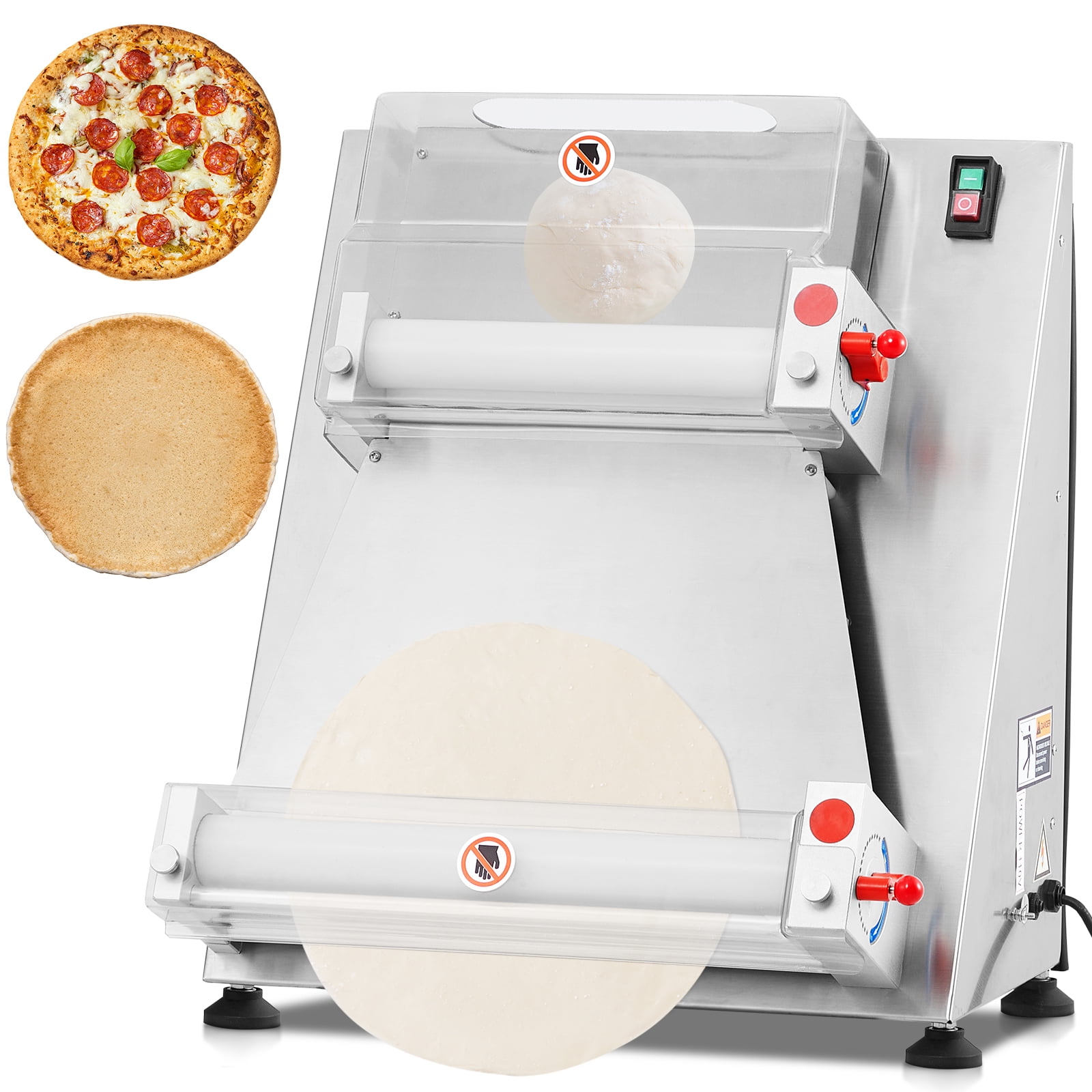 Commercial Pizza Dough Roller Sheeter, Max 16", CHEINAUTO Automatic ...