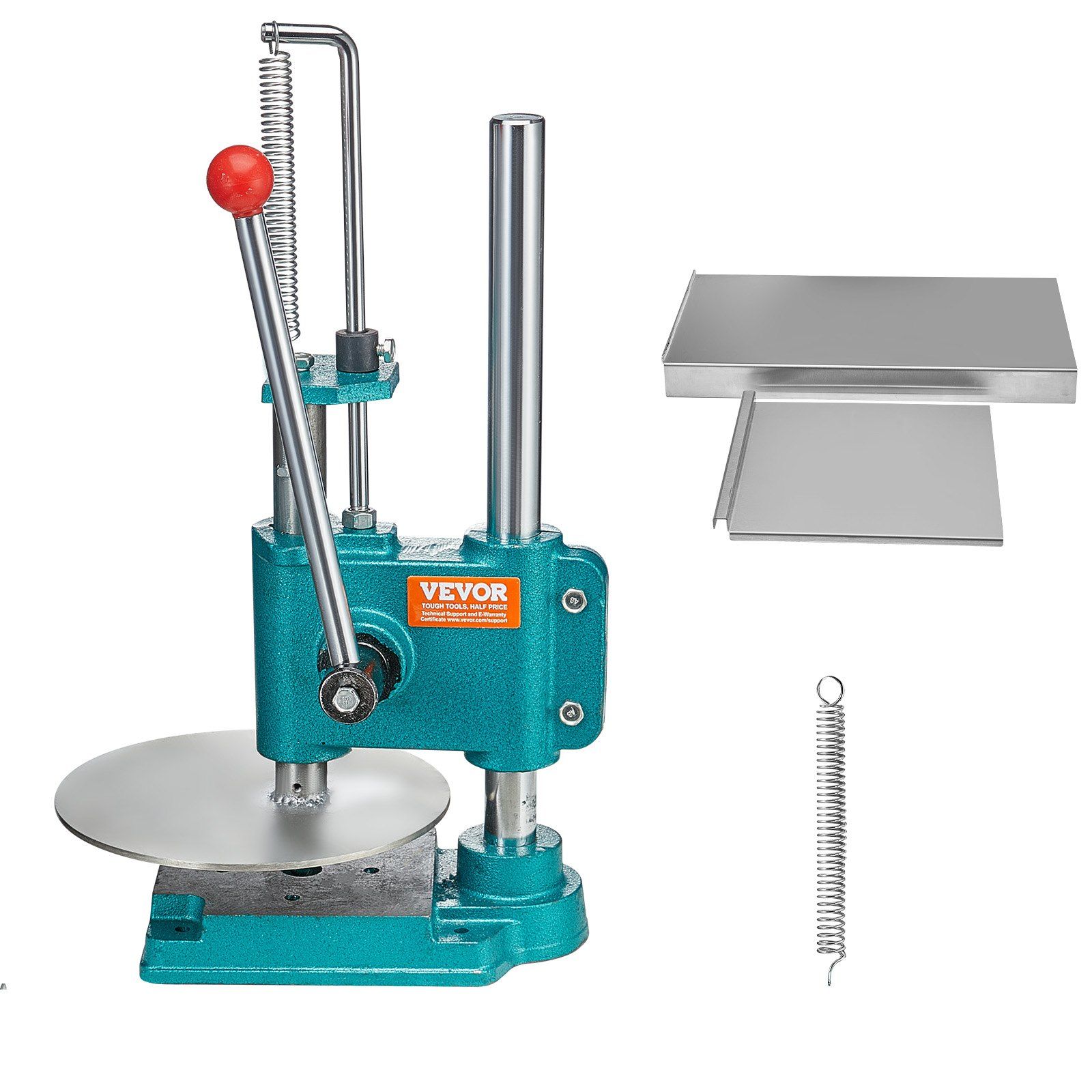 Commercial Pizza Press 24cm, Stainless Steel Dough Presser with Height ...