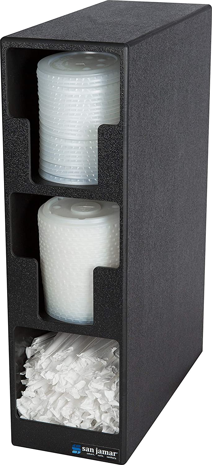 Commercial Plastic Lid and Straw Organizer Tower with 2 Lid ...