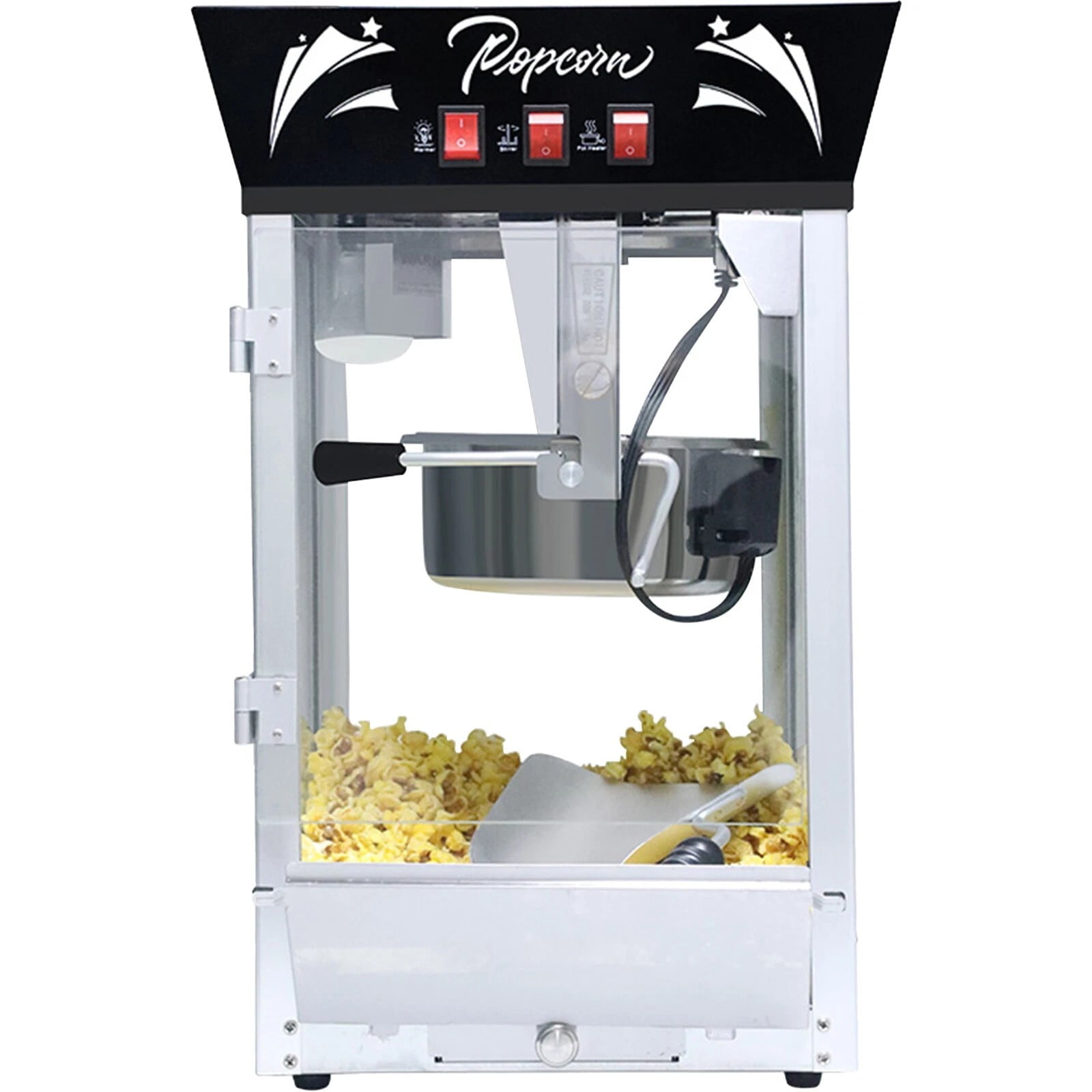 Joqixon Commercial Popcorn Machine, 12 Oz Kettle, 900 W Countertop ...
