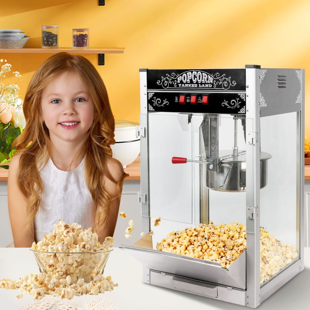 Commercial Popcorn Machine, 16 Oz Kettle, 1500W Movie Theater Popcorn ...