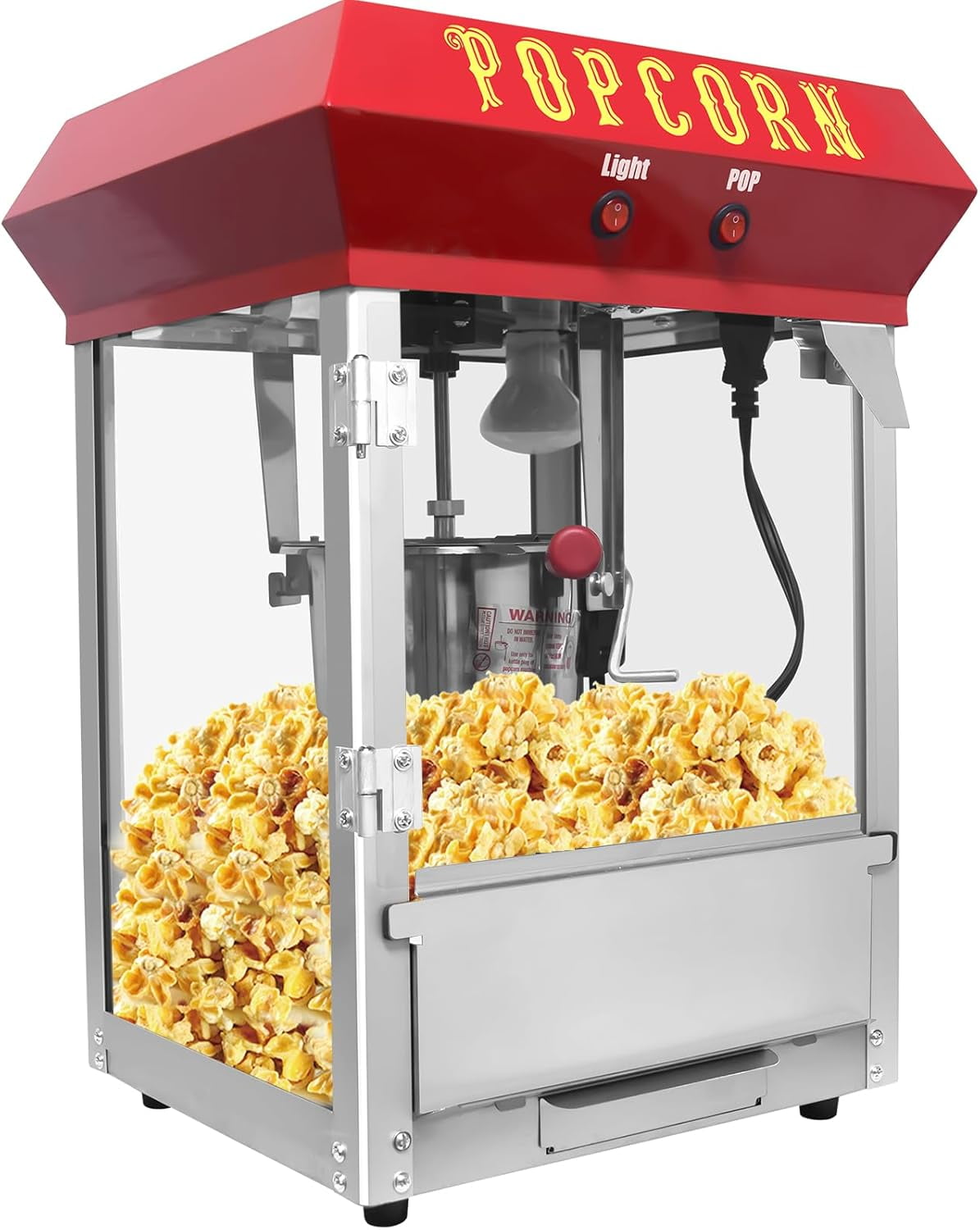 Commercial Popcorn Machine, 6-Ounce Bar Style Popcorn Machine Popcorn ...